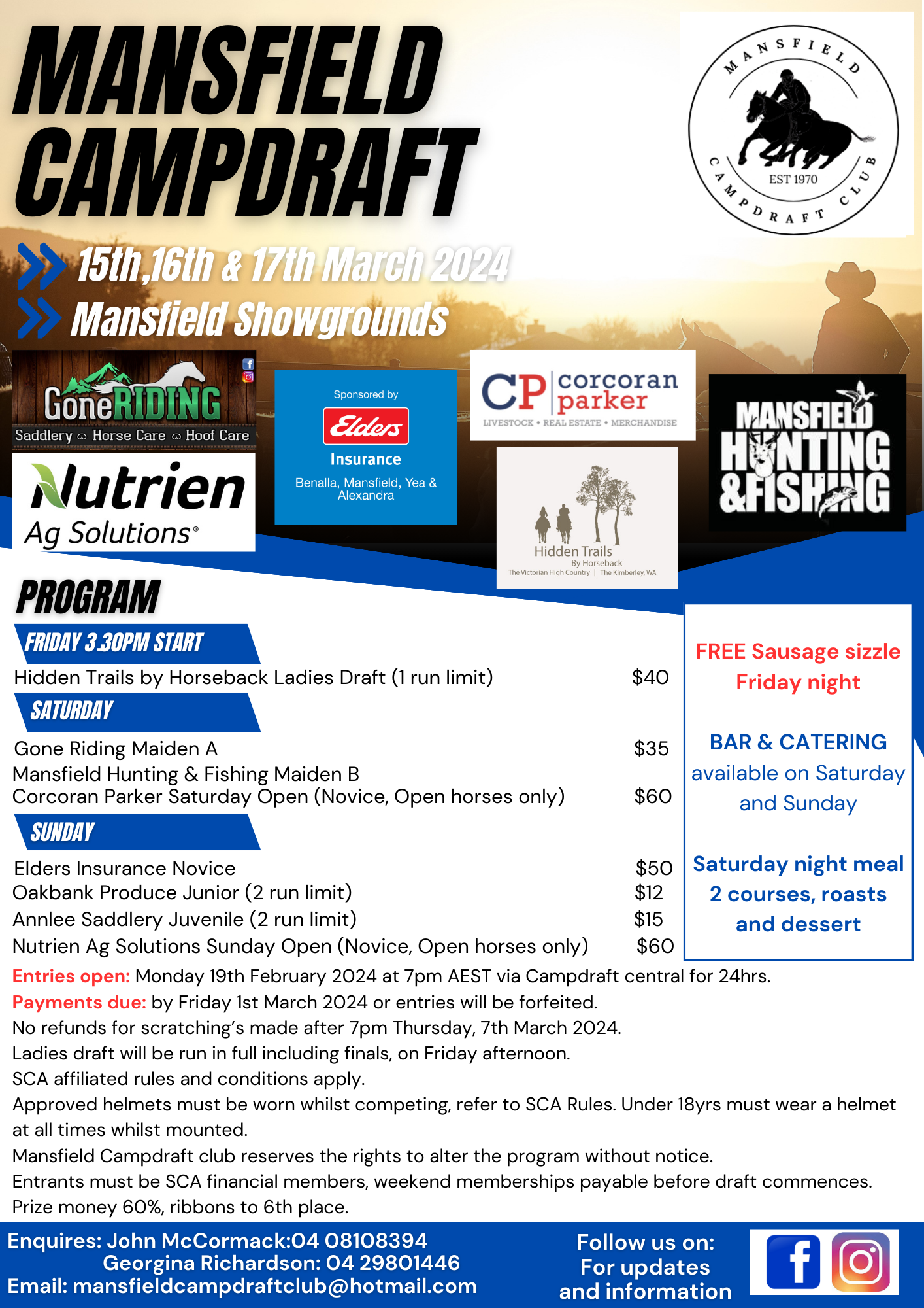 Campdraft Central | Campdraft Nominations, Scores, Results, Draws