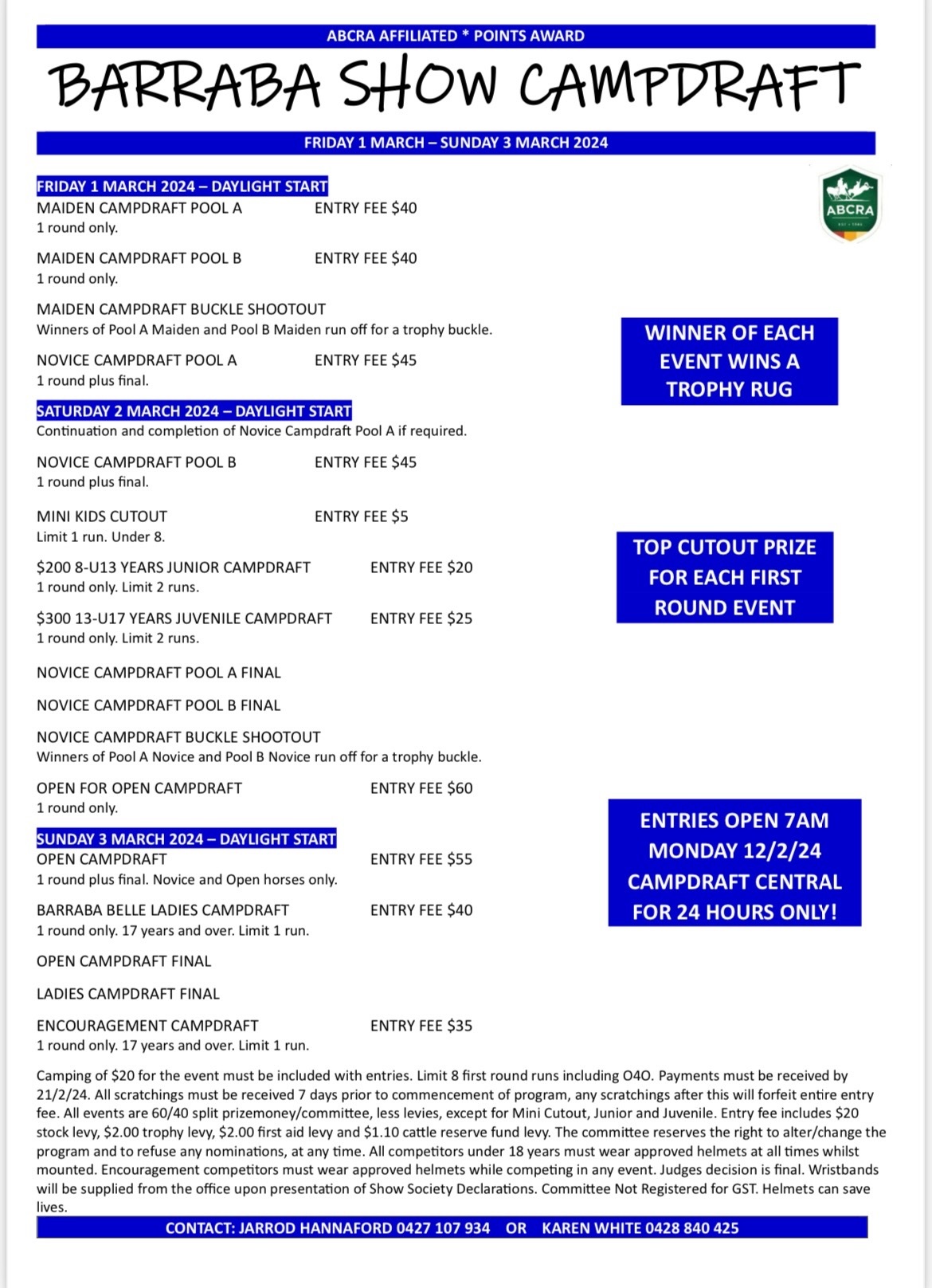 Campdraft Central | Campdraft Nominations, Scores, Results, Draws