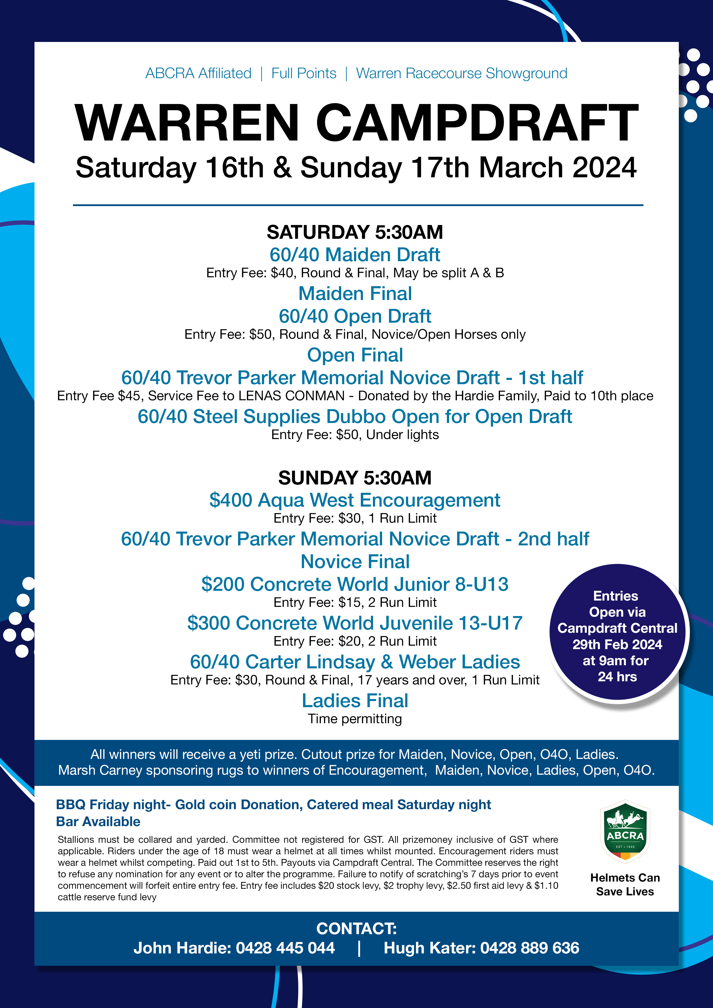 Campdraft Central | Campdraft Nominations, Scores, Results, Draws