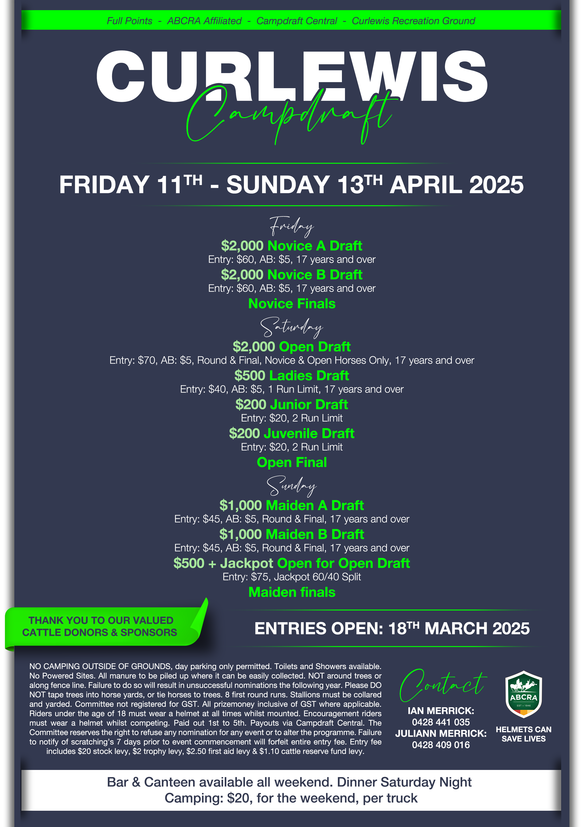 Campdraft Central | Campdraft Nominations, Scores, Results, Draws