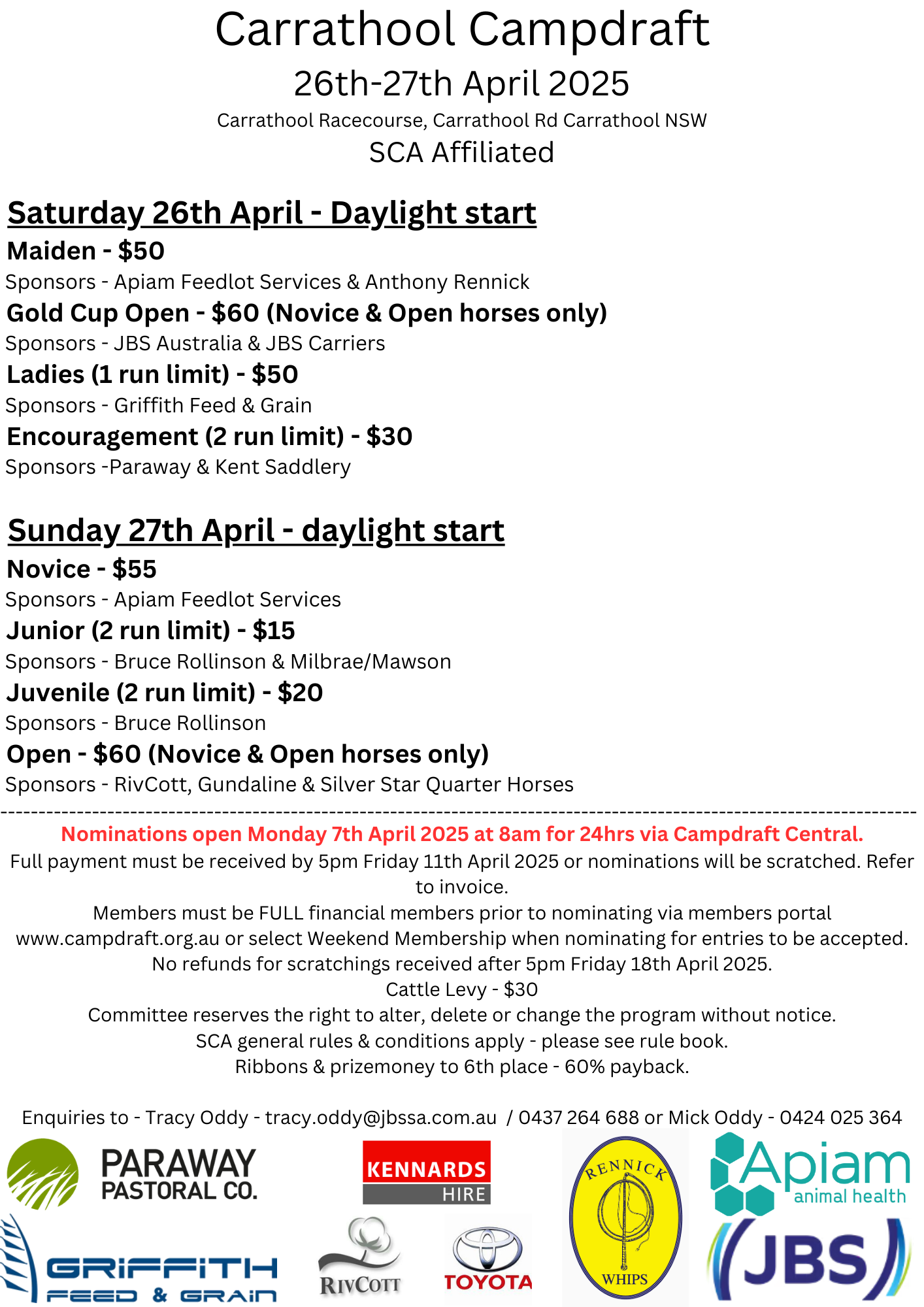 Campdraft Central | Campdraft Nominations, Scores, Results, Draws